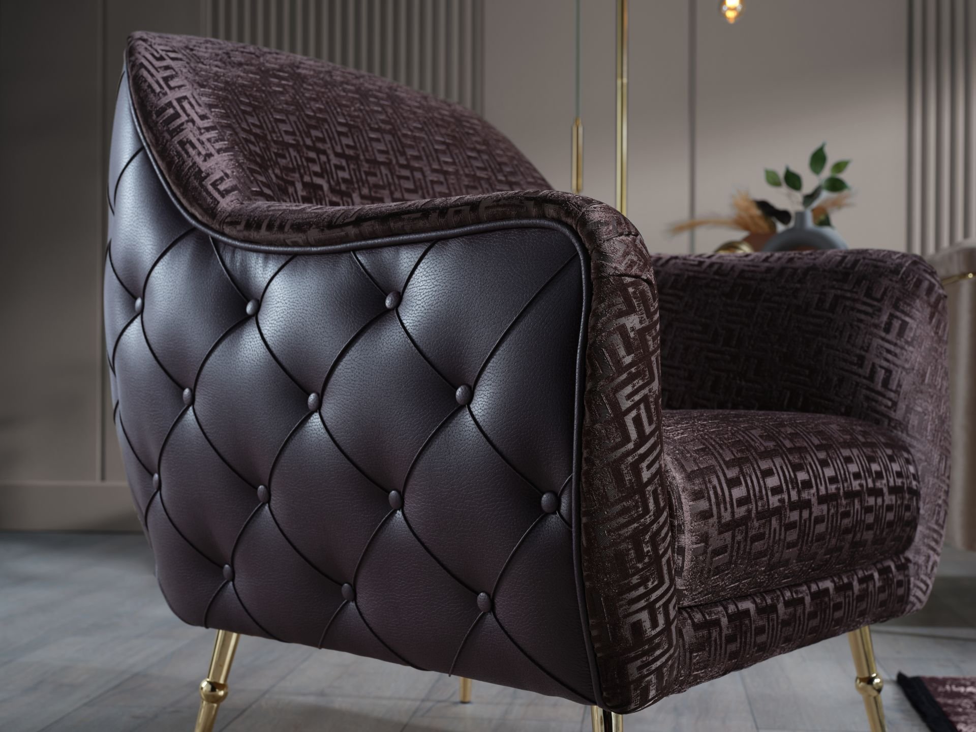 Blanca Berjer Vizon - Model 1 - Altın | İstikbal